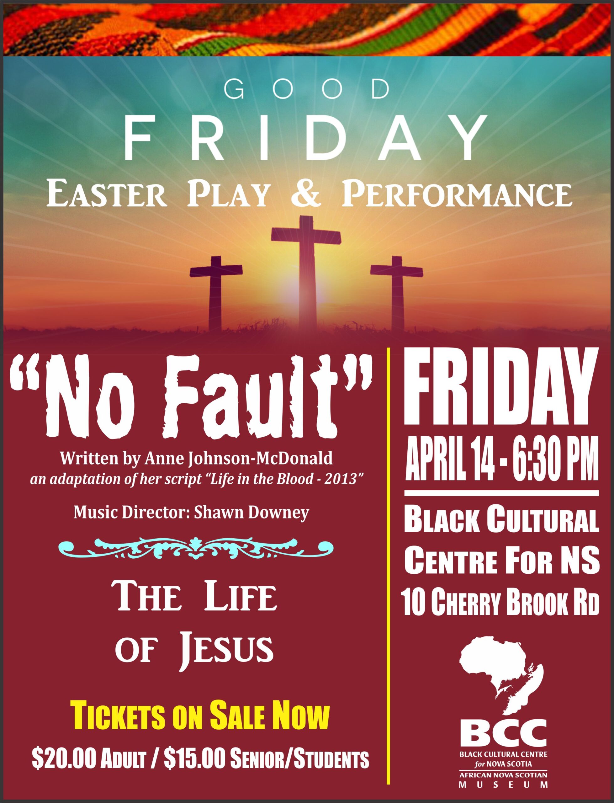 Easter Play on Good Friday – April 14, 2017 – Black Cultural Centre for ...