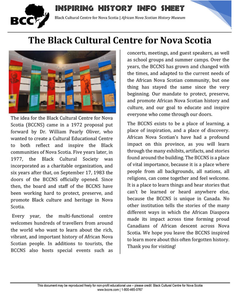 The Black Cultural Centre for Nova Scotia – Black Cultural Centre for ...
